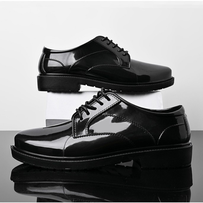 New Premium Black Shoes Service/security Formal Work Shoes High Quality ...