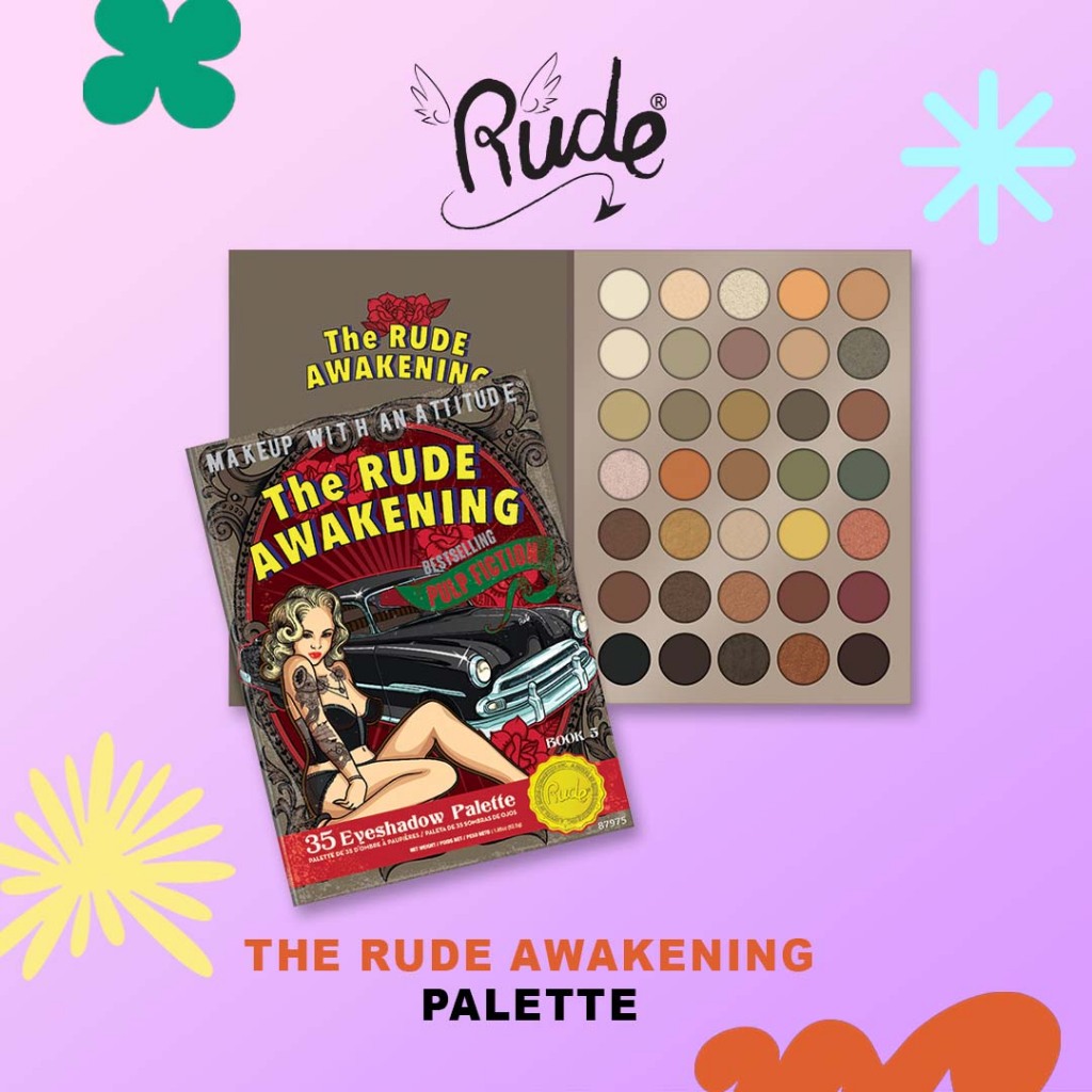 RUDE The RUDE Awakening Palette Paperback Edition | Shopee Philippines