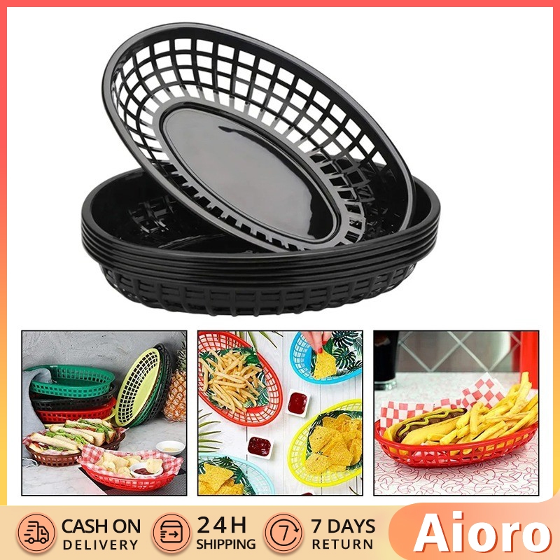 Burger Baskets Food Baskets Serving Tray Sets for Restaurant Supplies ...