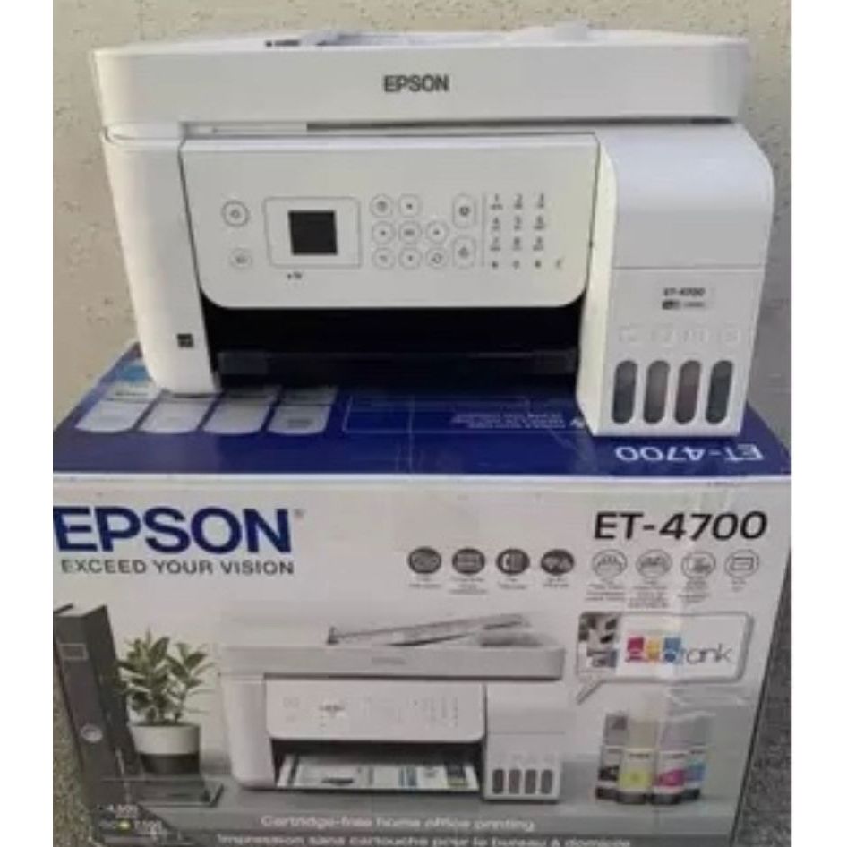 EPSON EcoTank ET-4700 All-in-One Wireless Inkjet Printer with Fax ...