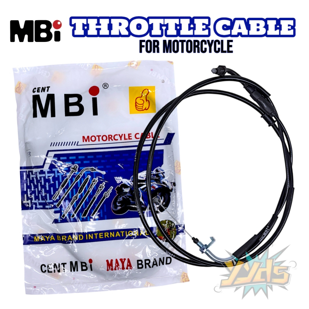 MBI THROTTLE CABLE MOTORCYCLE RUSI/TC/MIO/CLICK 150 FI/TMX/RAIDER150 ...