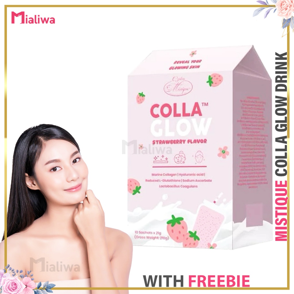 Mistique Colla Glow Collagen Drink Powdered Juice Mix Glutathione ...