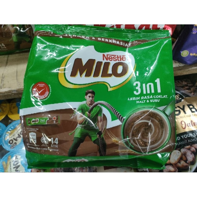 (3in1 PACK)Nestle Malaysian Milo 3in1 Chocolate Malt Drink | Shopee ...