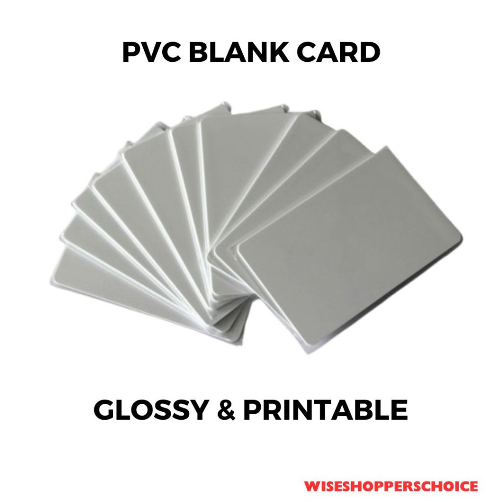 Glossy PVC Card for IDs Printable PVC Blank Card 10pcs | Shopee Philippines