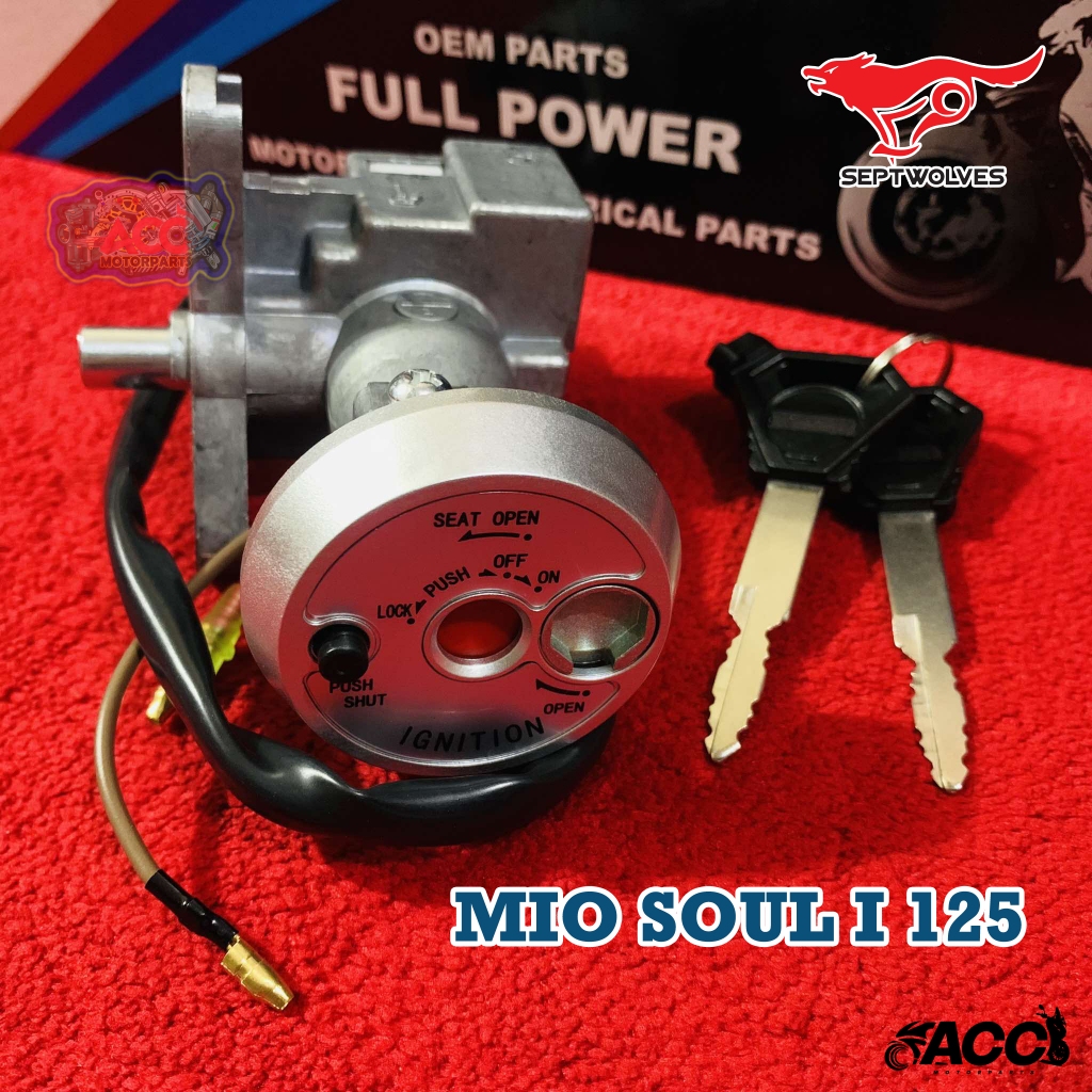 Mio Soul I 125 Lock Set Anti Theft Main Ignition Switch with Keys ...
