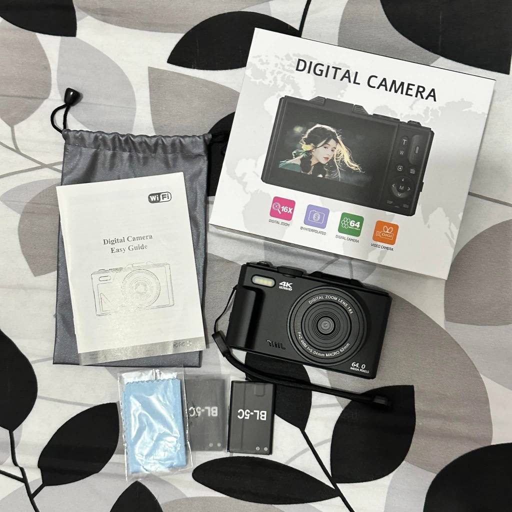 VETEK 8 Camera 64MP Digital Camera 4K Vlogging Camera 3.0Flip Screen ...