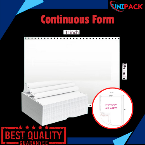 2Ply 1000 set/3ply 500set Carbonless Continuous Form Paper 9.5inch x ...