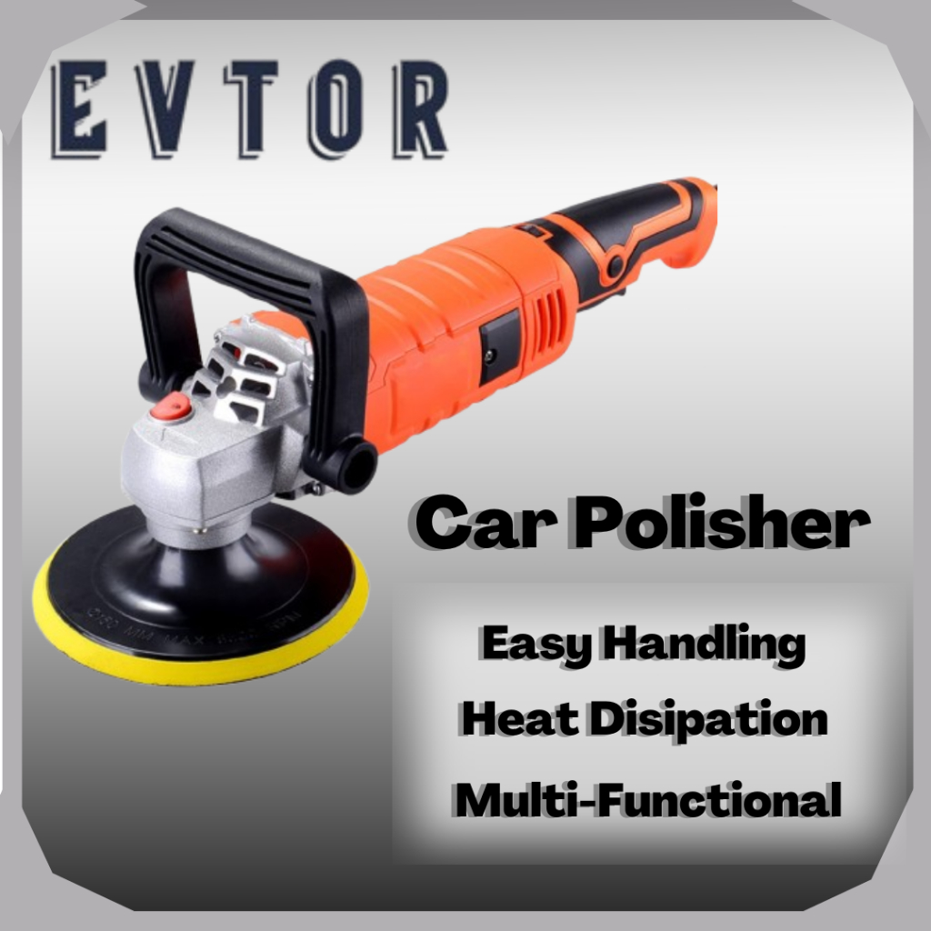 (5 YEAR WARRANTY) Evtor 6" Car Polisher 1400W Car Polish Machine Heavy ...