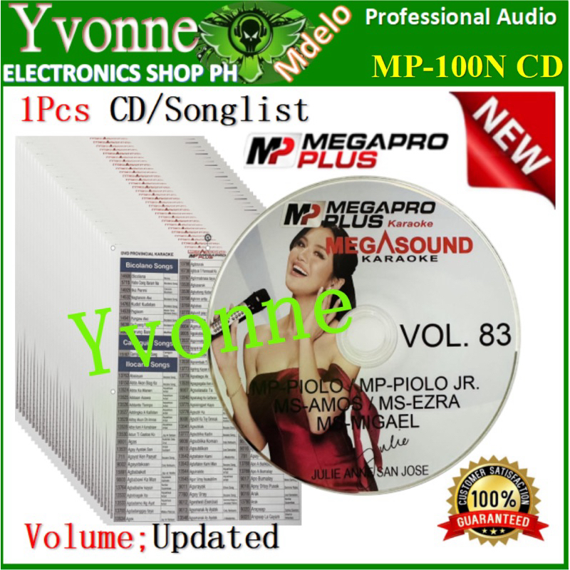Yvonne SHOP Updated CD MEGAPRO PLUS Songlist For MP-100 MS-AMOS MS-EZRA ...