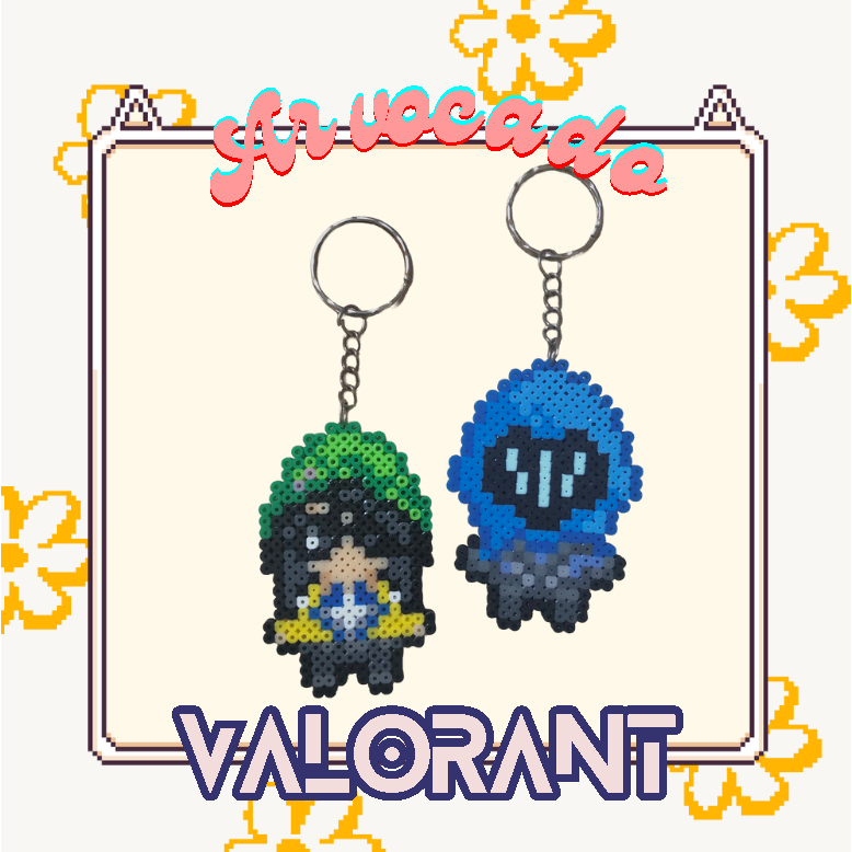 Keychain ~ Valorant Agents Handmade Keyring Beads Fan Merch | Shopee ...