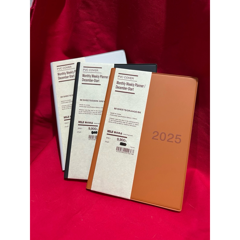 Muji Planner 2025 Size B6/ with PVC cover/ monthly / weekly | Shopee Philippines