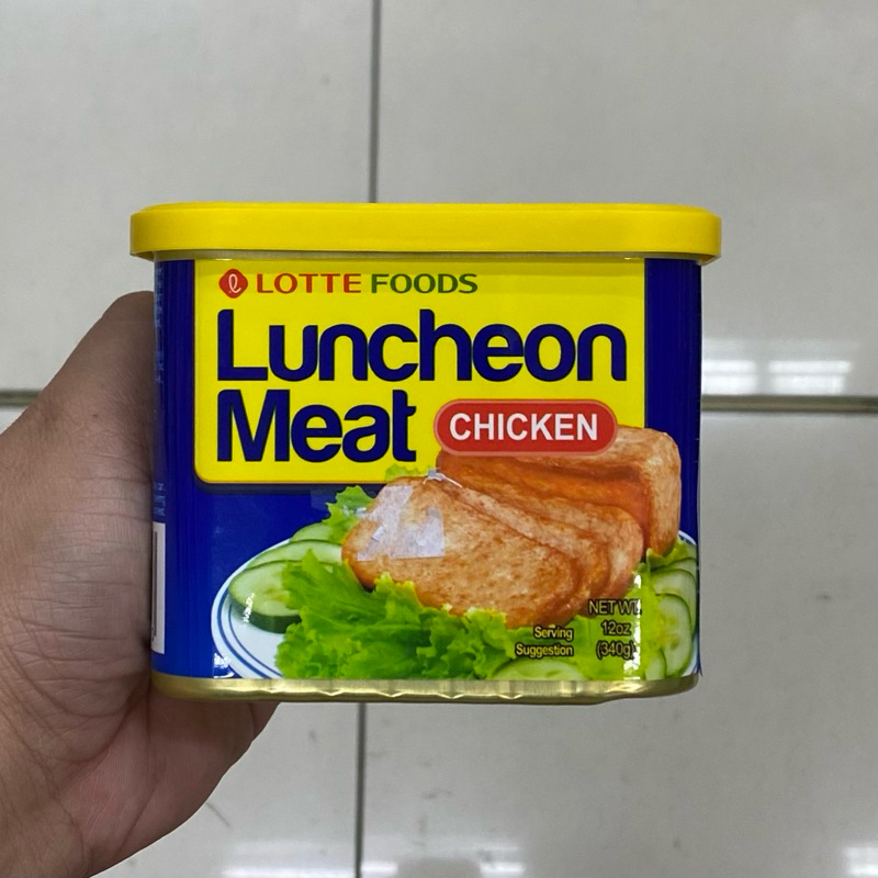 LOTTE FOODS LUNCHEON MEAT CHICKEN 340g | Shopee Philippines