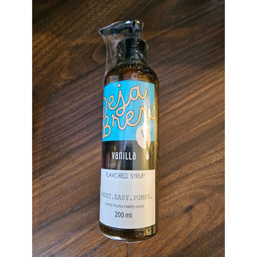 Deja Brew Flavored Syrup - Sweet and Easy Pump Vanilla Coffee Milktea ...