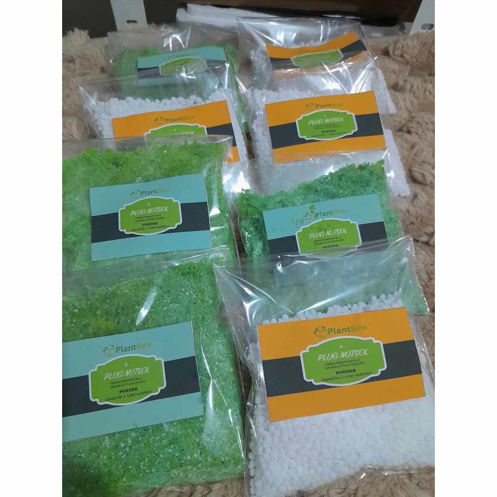PLUG Hydroponics Powder 10L SET | 10 L Powder Nutrient Solution for ...
