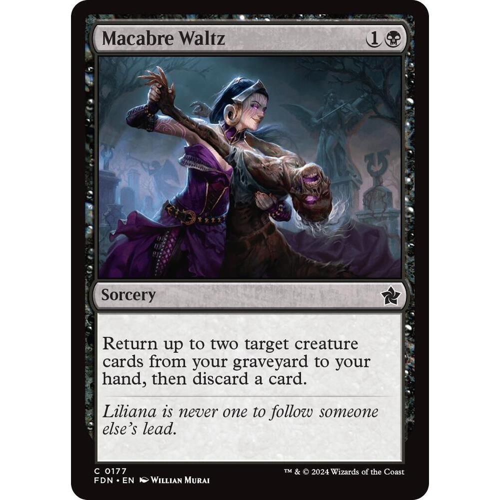 Magic the Gathering - Macabre Waltz - MTG Black - FDN - NM (_RAS ...
