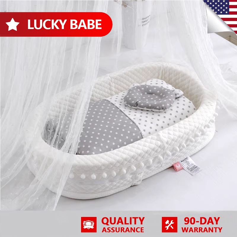 Portable crib, anti-pressure, coax baby bb, safe isolation, cot baby ...