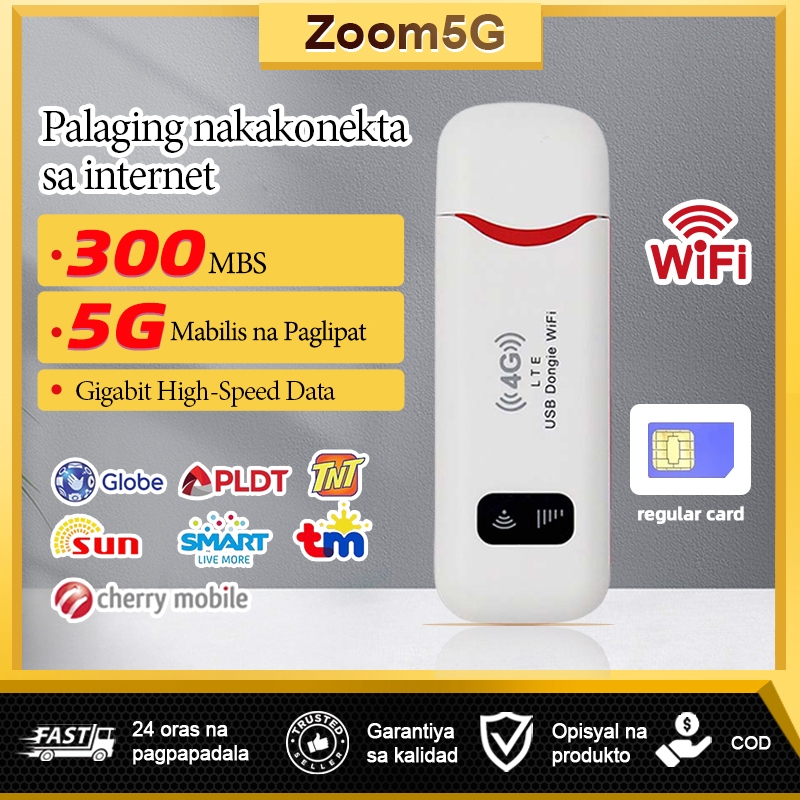 4G Pocket WiFi Hotspot 300Mbps Speed Suporta ang Universal SIM Card ...