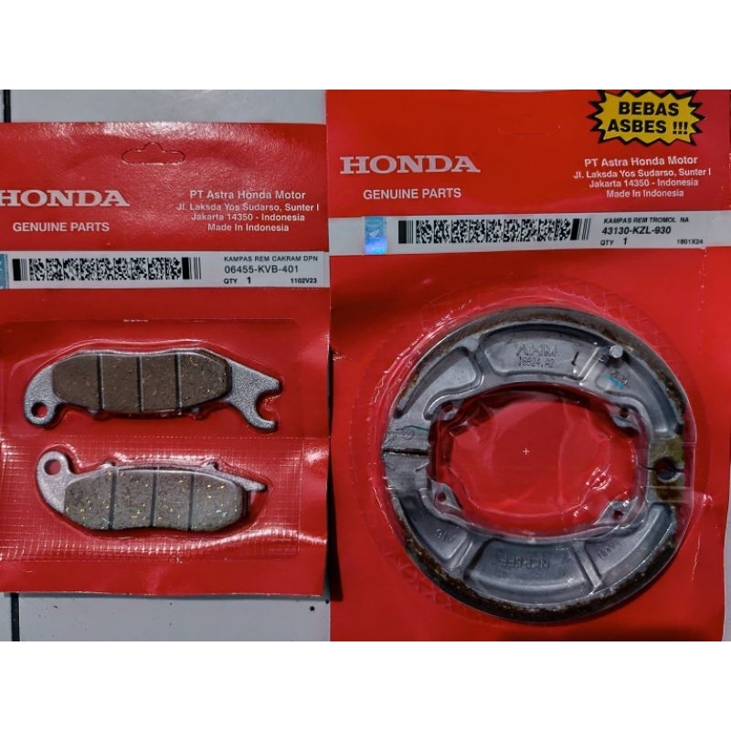 Honda PCX 150 Front Brake Pad & Brake Shoe Set (PCX 150 Only) | Shopee ...