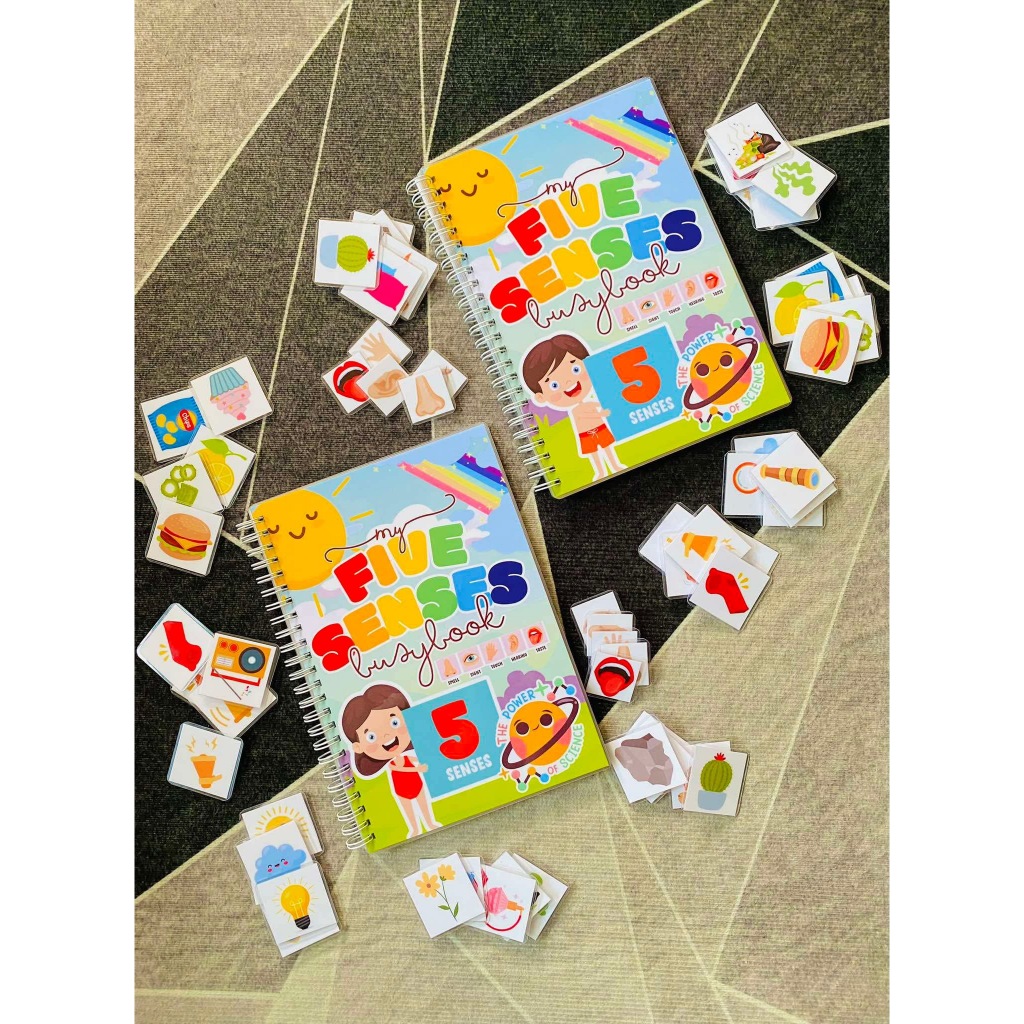 Interactive Five-Senses Busy Book for Toddlers | Educational Quiet ...