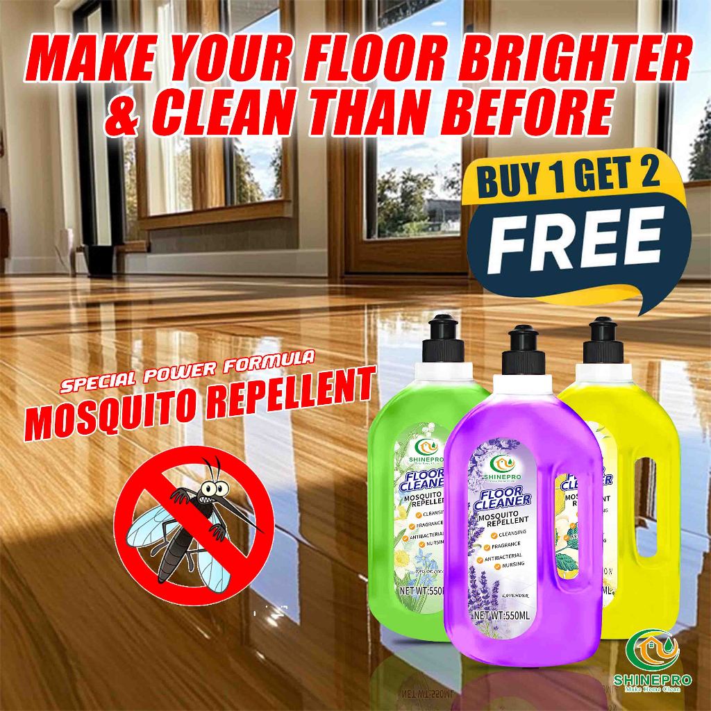Buy 1 get 2 Shinepro Floor Cleaner with mosquito repellet, 99.9 ...