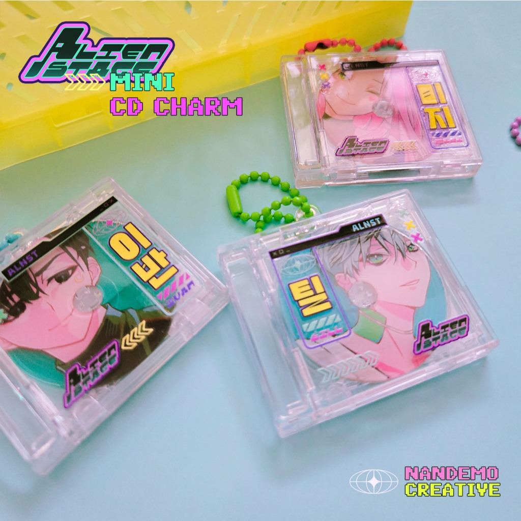 Alien Stage - Mini CD Charm Acrylic Keychain Trinket Y2K Aesthetic ...
