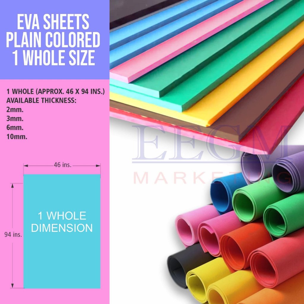 2mm 3mm EVA Rubber Foam Sheet 4x8ft APPROXIMATE SIZE | Shopee Philippines