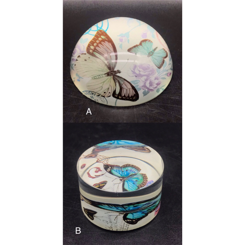 Butterfly glass paperweight | Shopee Philippines
