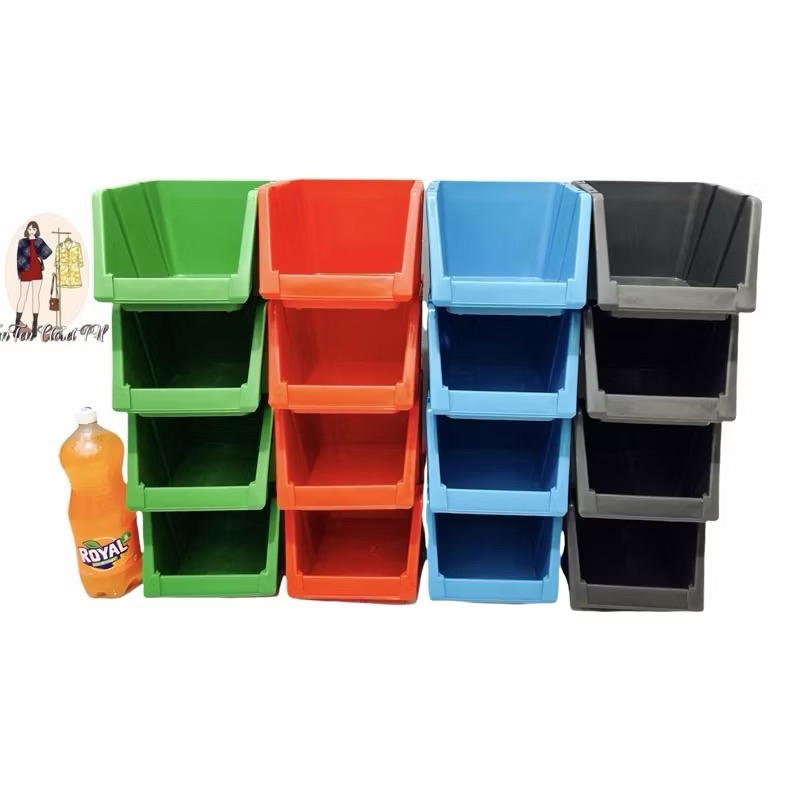10PCS/LARGE Size Bundle Stackable Bin Organizer | Shopee Philippines