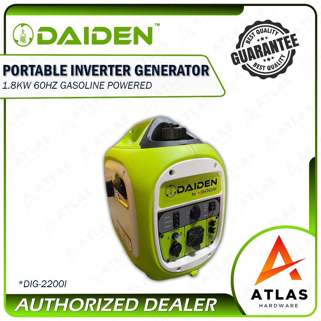 Daiden Portable Inverter Generator DIG-2200I Original | Shopee Philippines