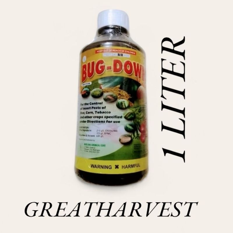 BUG-DOWN CHLORPYRIFOS INSECTICIDE/LIKE BRODAN(1LITER) | Shopee Philippines