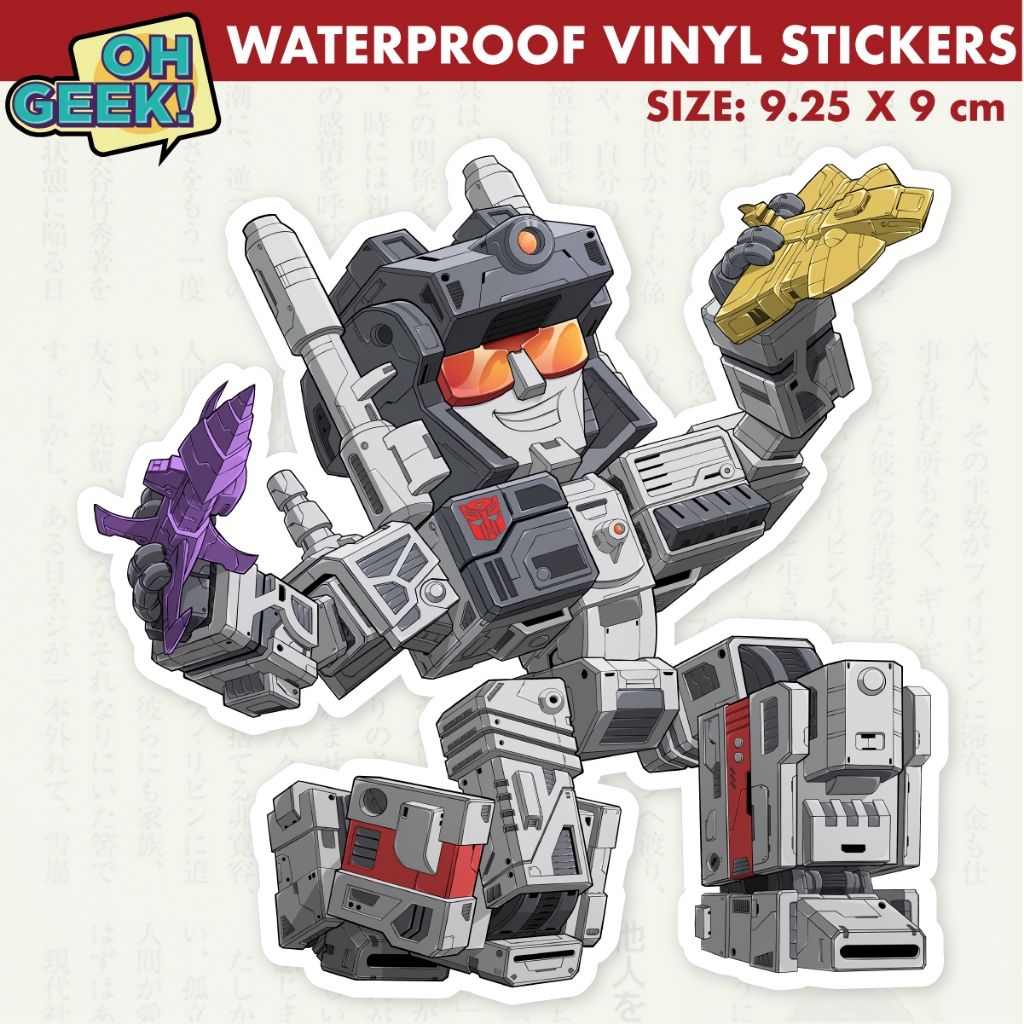 Oh Geek Transformers Autobot Metroplex Waterproof Water Bottle Vinyl ...
