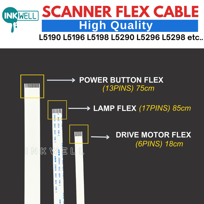 Scanner Flex Cable Suitable with Epson L5190 L5196 L5198 L5290 L5296 ...
