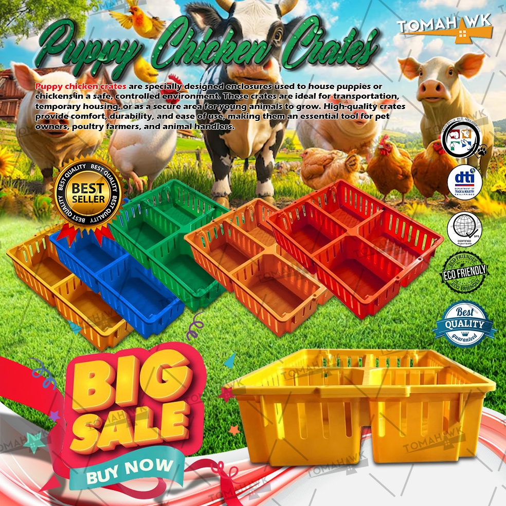 TOMAHAWK PUPPY CHICKEN CRATES POULTRY CHICKS( DAY OLD CHICK CRATE ...