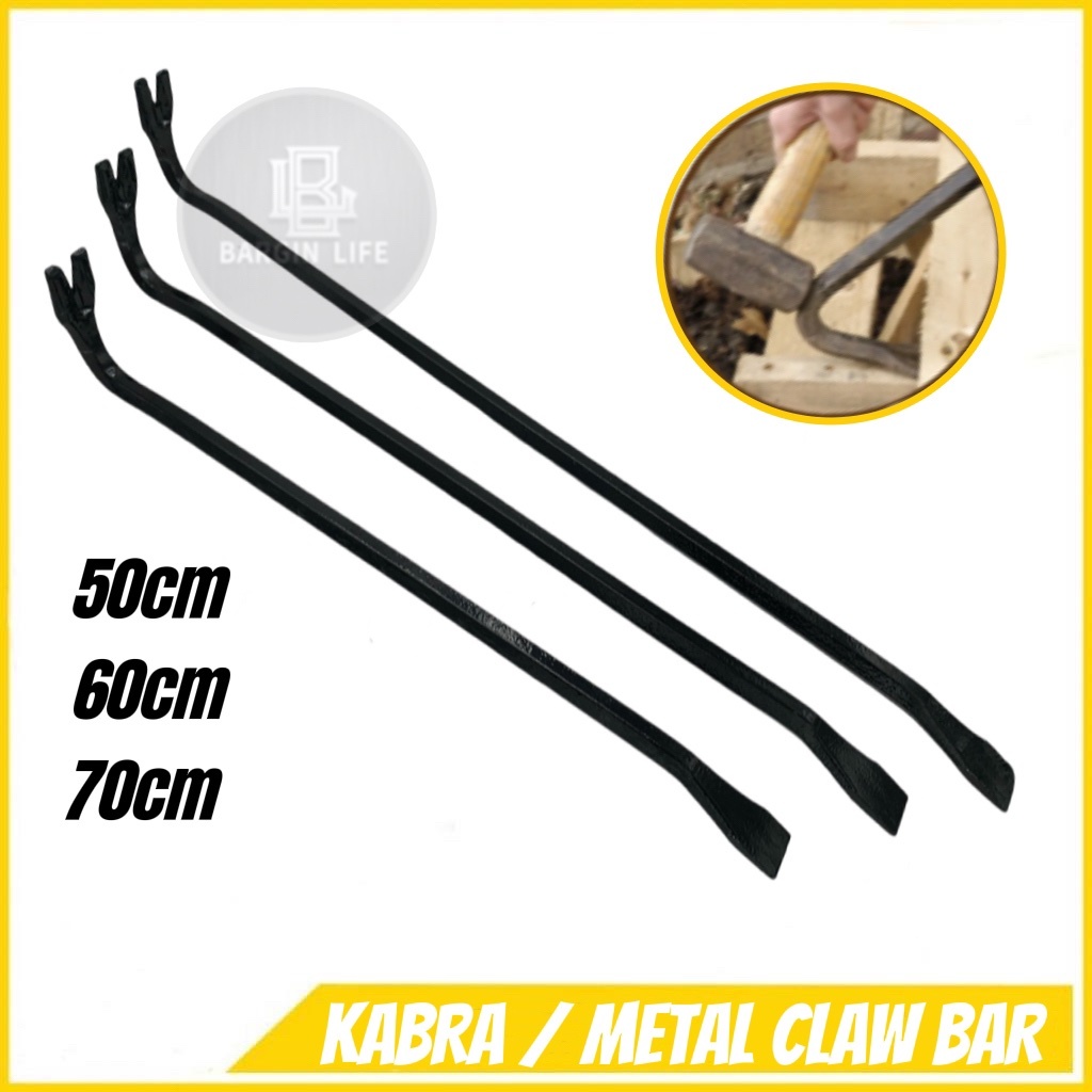 KABRA/CABRA Metal Claw Bar-Crow Bar tool Nail Remover | Shopee Philippines