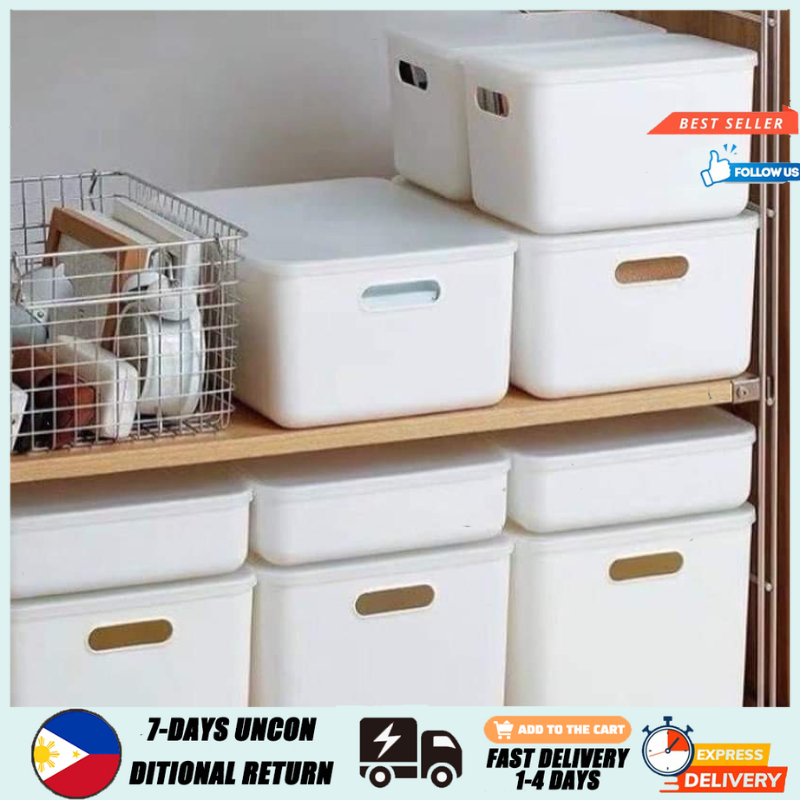 COD Japanese Style Storage Box Shelf Organizer Plastic Container Box ...
