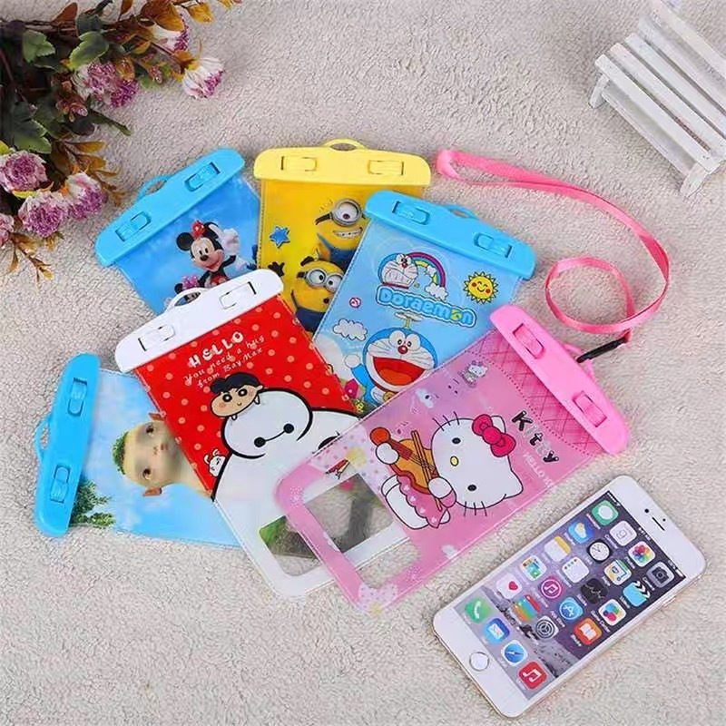 PVC Character Waterproof Mobile Phone Pouch Water proof Cartoon ...