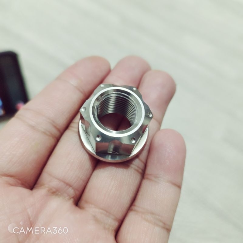 Titanium Gr5 Rear Nut For Click/nNmax/Pcx/Aerox/M3/Xmax/Fazzio | Shopee ...