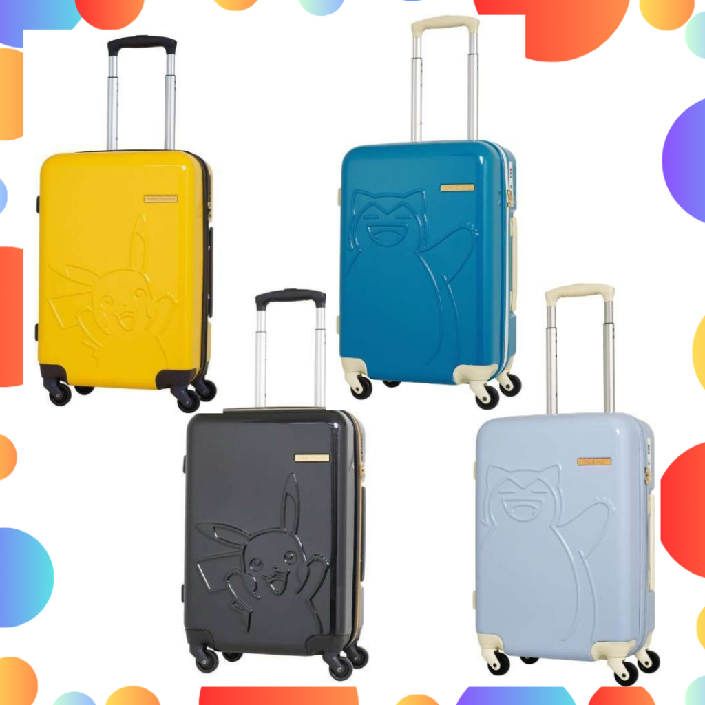 Pokemon. Carrying case. 37L.62L. [TSA lock] Pikachu.Yellow. Black ...