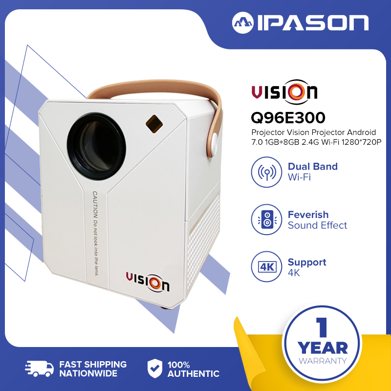 Vision Q96E300 Projector Vision Projector Android 9.0 1GB+8GB 2.4GWIFI ...