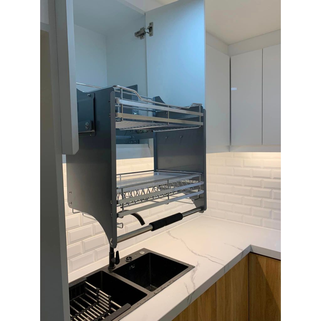 PULL DOWN DISH RACK STAINLESS 201 COD | Shopee Philippines