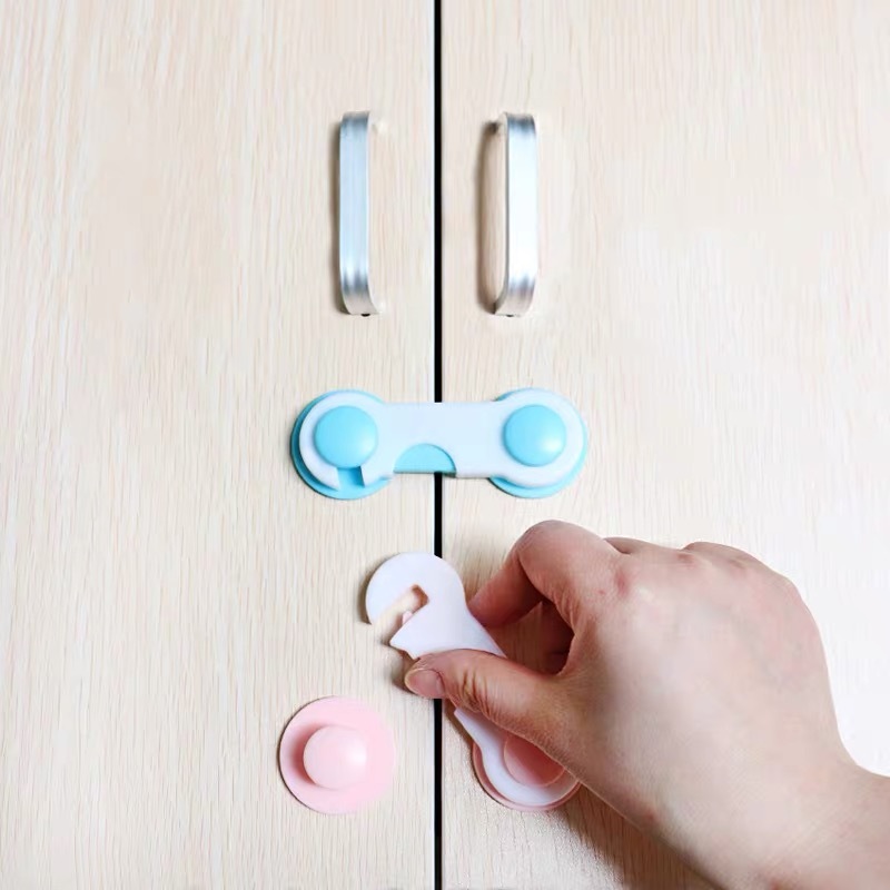 ZH168 Per Pair Plastic Home Door Drawer Lock Kids Protect Wardrobe ...