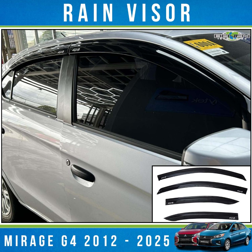 Rain Guard Window Visor MIRAGE G4 2012 - 2025 | Shopee Philippines