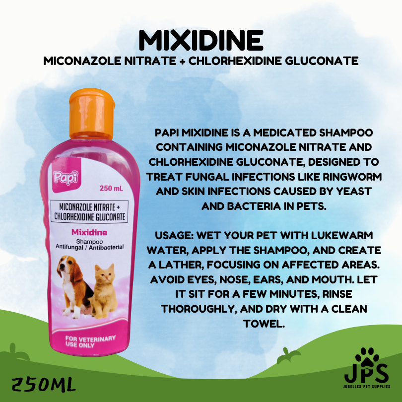 Papi Mixidine Antifungal & Antibacterial Shampoo 250mL | Shopee Philippines