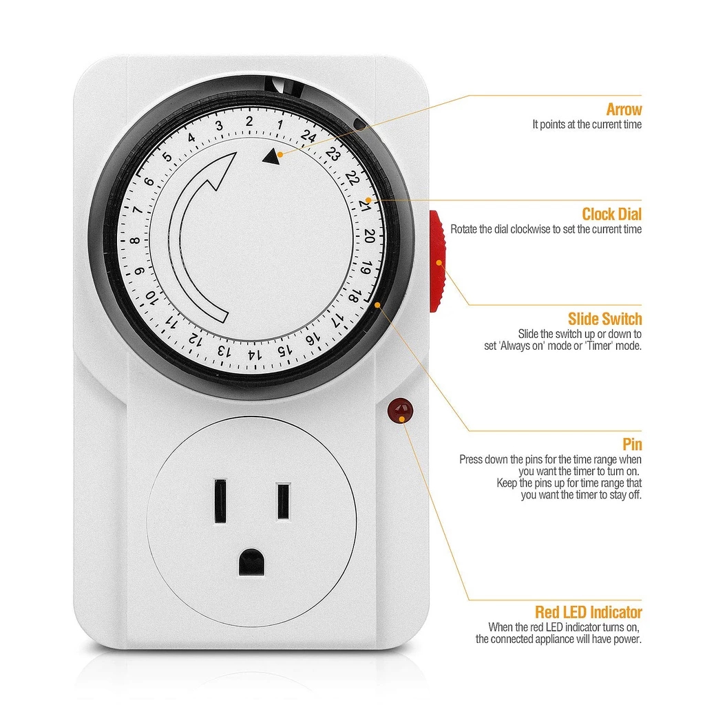 MS/Programmable 24 Hours Digital Switch Timer Plug YTS-US23 | Shopee ...