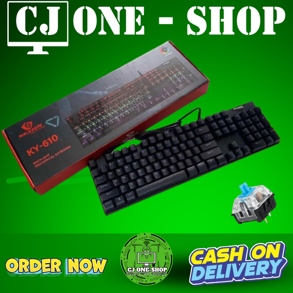 NEXION KY-610 Mechanical Keyboard RGB Light Changing Color Gaming ...
