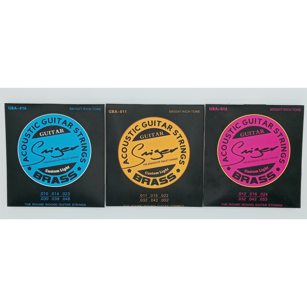 Guitar Strings for Acoustic, Smiger Acoustic Brass – "Bright and Clear ...