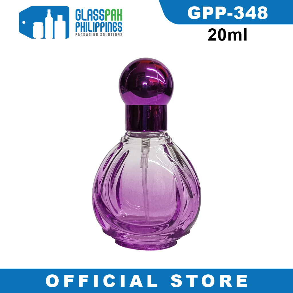 Glasspak 20ml Onion Shaped Perfume Bottle Empty Travel Size Glass ...