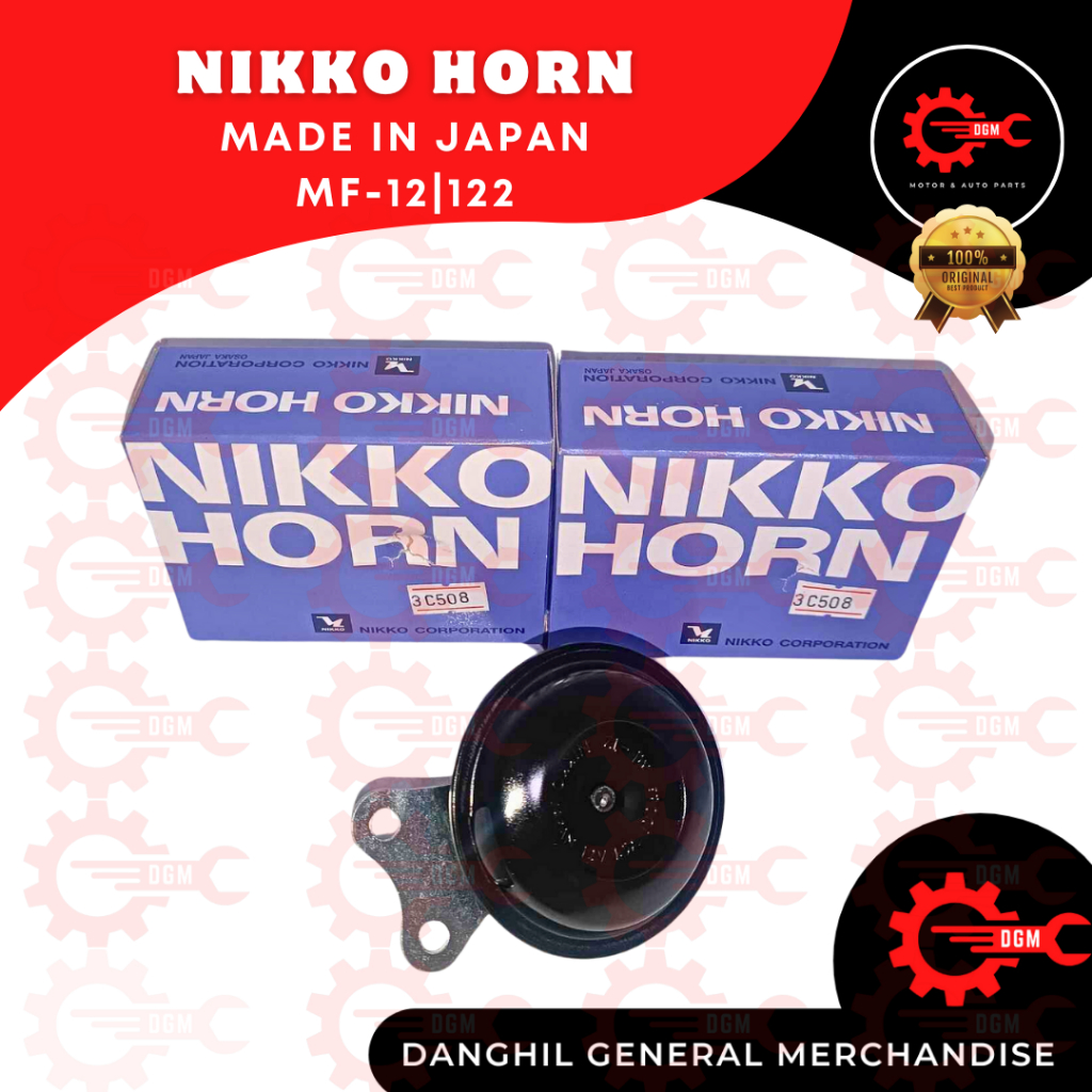 NIKKO Original Motorcycle Horn MF-12/122 NL (12V) - Made in Japan ...