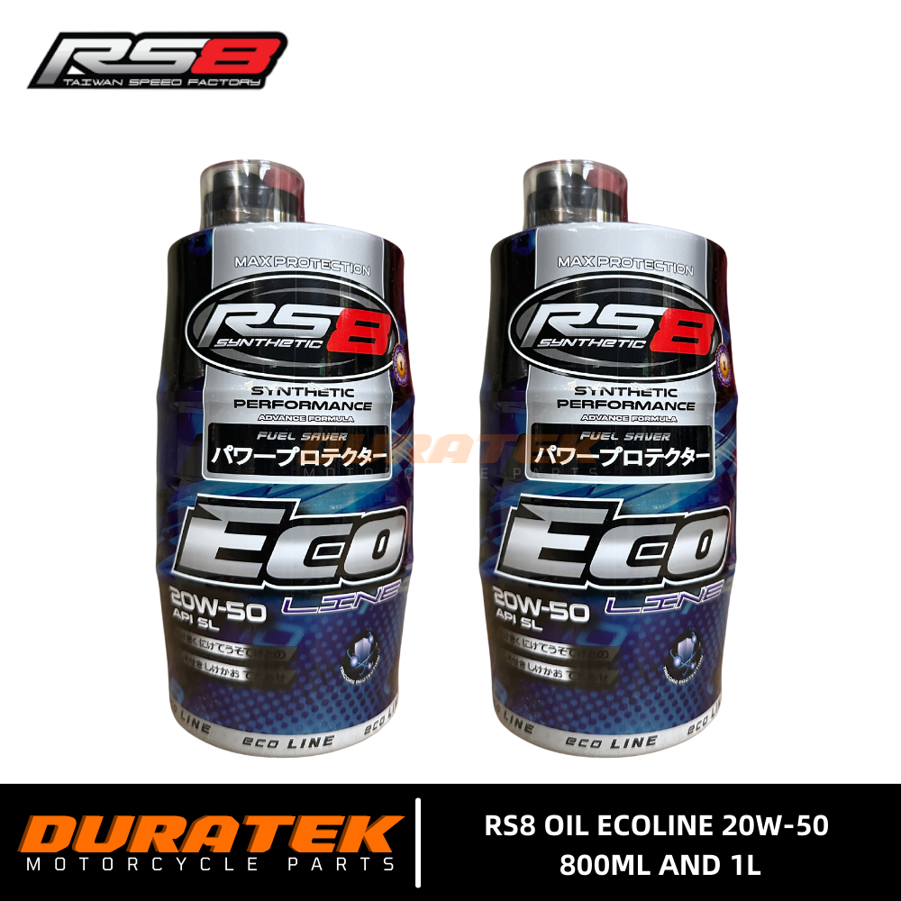RS8 Oil EcoLine 20W-50 800ml and 1L | Shopee Philippines