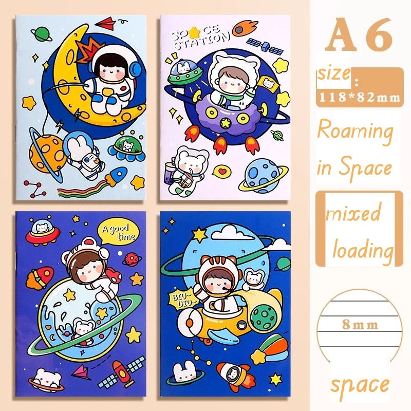 A7 Cute mini Notebook 16sheets Cute Design Kawaii Shaped Small Portable ...